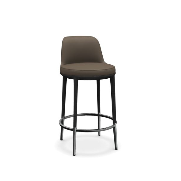Caratos Swivel Stool - Gamma Ash Grey, by Antonio Citterio - Maxalto ...