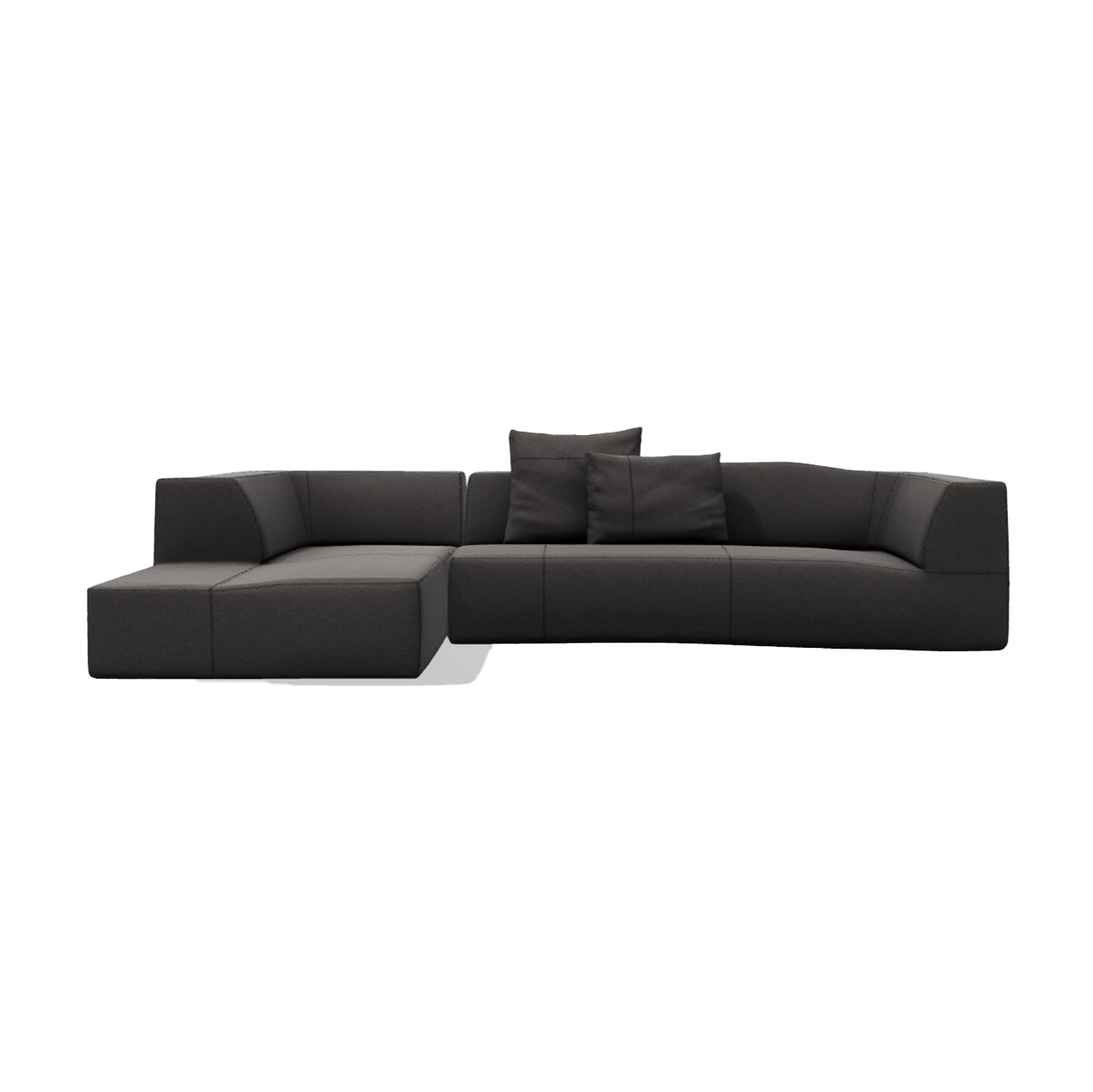 Bend Sofa - Anthracite, by Patricia Urquiola - B&B Italia | Matisse ...