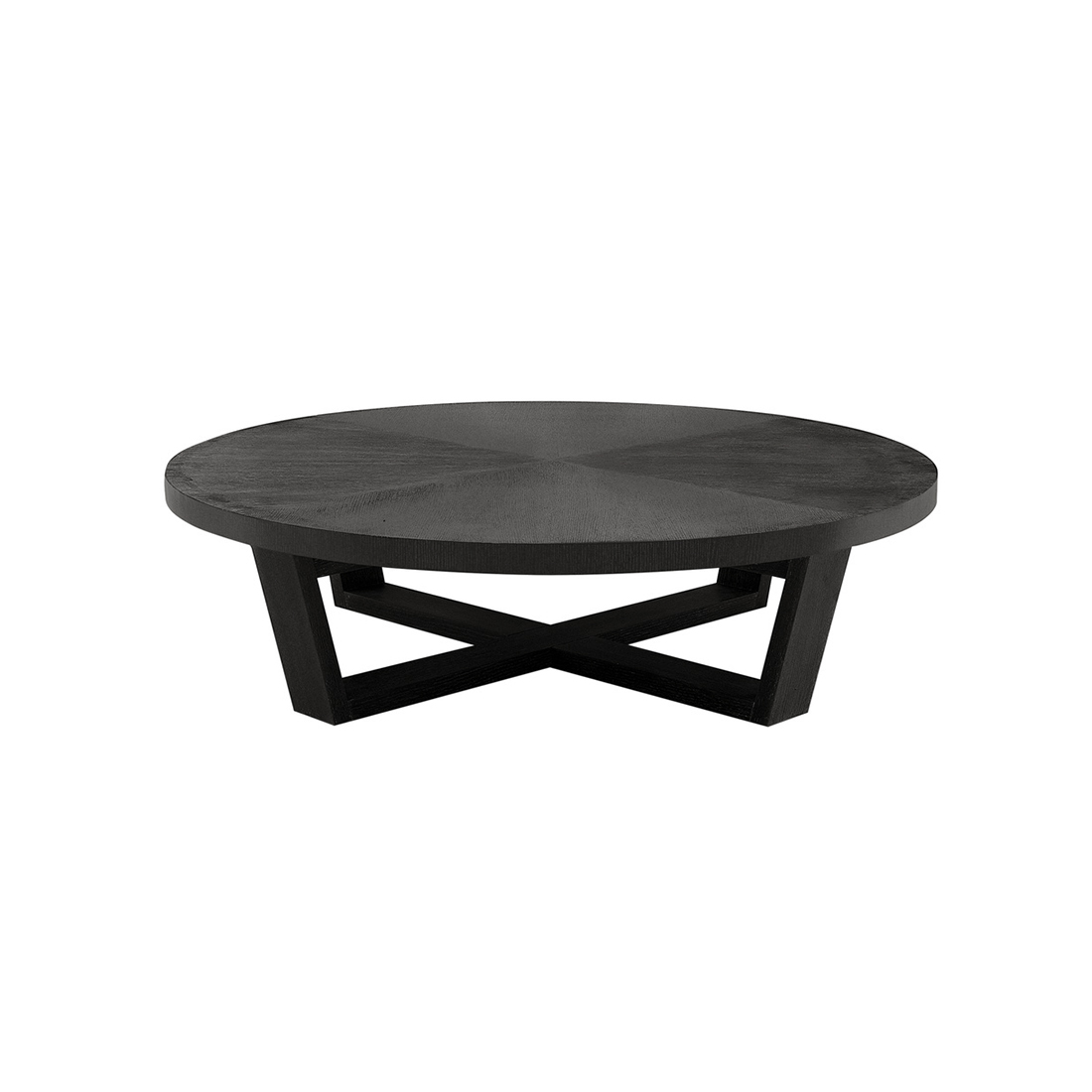 Xilos Low Table - round brushed black oak, by Antonio Citterio ...